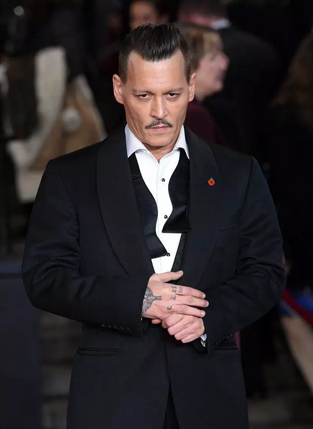 Johnny Depp at the premiere of ribbons