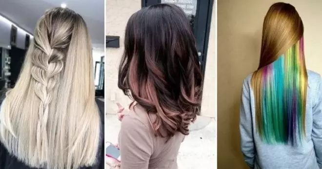 Fashionable coloring 2020 - long, middle, short, trend, technology, ombre, ball, blonde, dark, red