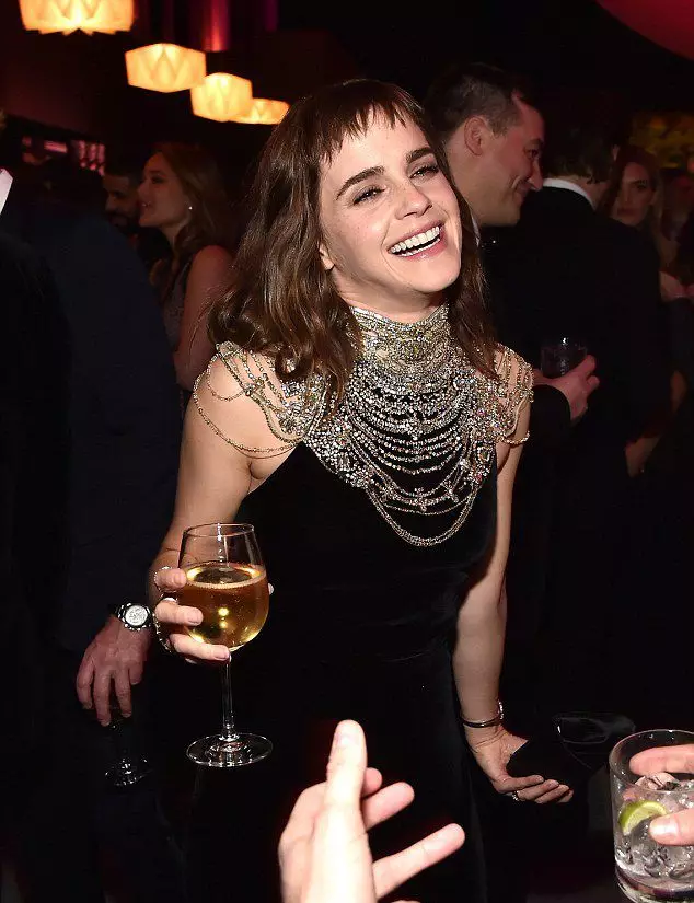 Emma Watson with wine
