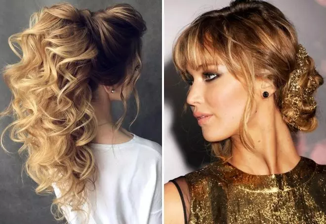 Hairstyles foar it nije jier 2020 - foar lang, medium, koart hier, mei bangs, braids, heech, sammele 3564_3