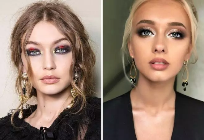 Nový rok make-up 2020 - pre blondínky, brunetky, červené, hnedé, modré, zelené oči, s iskry, drahokamy, nahé, svetlé 3565_2