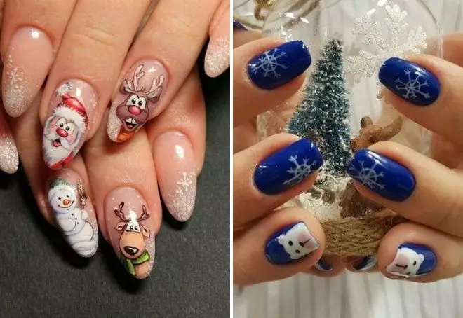 nail design del nuovo anno 2020 - con il mouse, peperoncino, strass, stagnola, in colori pastello, con oro, adesivi, diversi disegni 3566_2