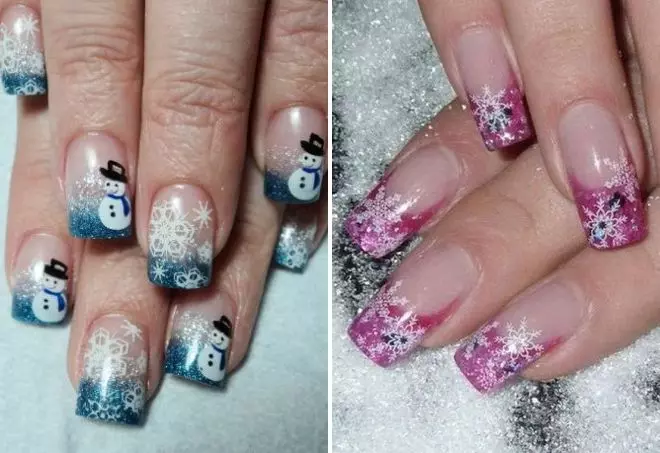 Thiết kế năm mới Nail 2020 - Với chuột, ớt, kim cương, giấy bạc, trong màu pastel, với vàng, nhãn dán, bản vẽ khác nhau 3566_21