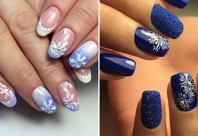 Thiết kế năm mới Nail 2020 - Với chuột, ớt, kim cương, giấy bạc, trong màu pastel, với vàng, nhãn dán, bản vẽ khác nhau 3566_6