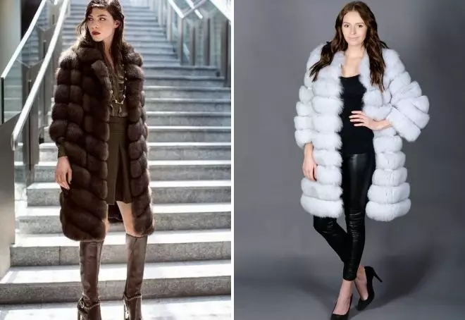 Kevirên Fur - Trendên Fashion 2019 - dirêj, kurt, hooded, hevbeş, ji sheepskin, mink, sand, wolf, bi çi rengî bi? 3569_19