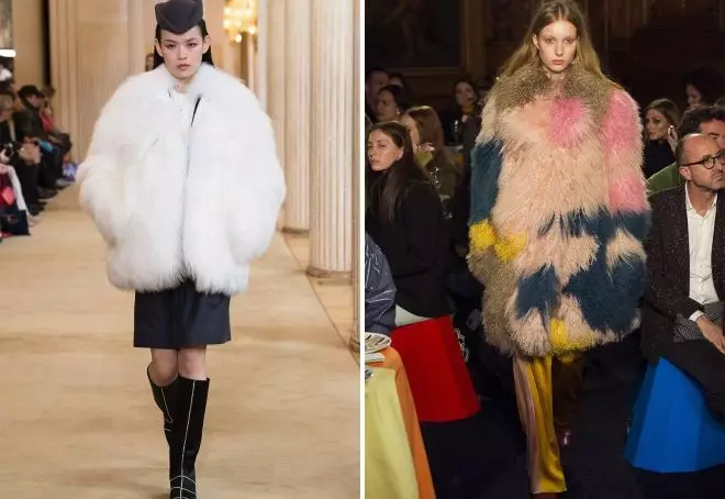 Kevirên Fur - Trendên Fashion 2019 - dirêj, kurt, hooded, hevbeş, ji sheepskin, mink, sand, wolf, bi çi rengî bi? 3569_3