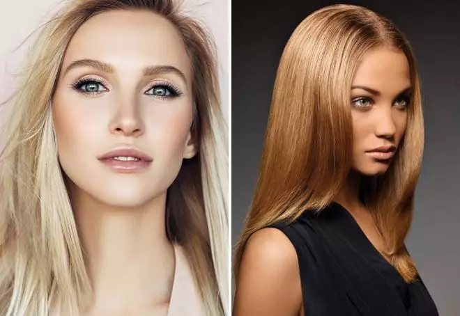 Նորաձեւ մազերի գույնը 2019 - շիկահեր, brunettes, redhead, շեկոն, շագանակագույն, կանաչ, կապույտ աչքի, կարճ, միջին, երկար մազերի համար 3572_22