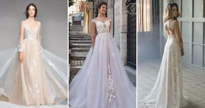 Wedding Fashion 2019 - Dresses, Lush, Short, With Loop, Transformers, Hairstyles for Long, Short Hair, Makeup, Manicure 3579_7