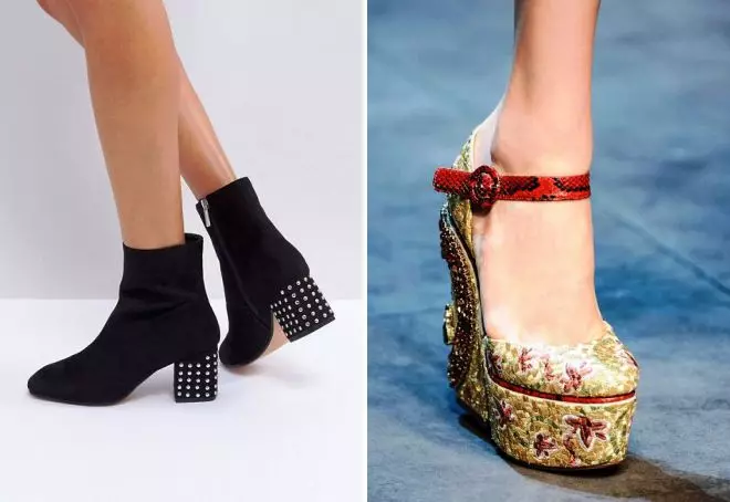 Belas sapatos de moda 2018 para meninas - primavera-verão, no calcanhar e sem, plataforma, cunha, sola trator 3585_13