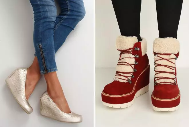 Belas sapatos de moda 2018 para meninas - primavera-verão, no calcanhar e sem, plataforma, cunha, sola trator 3585_22