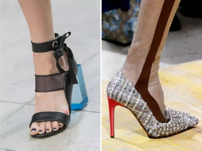 Magandang fashion shoes 2018 para sa mga batang babae - tagsibol-tag-init, sa takong at walang, platform, wedge, traktor sole 3585_24