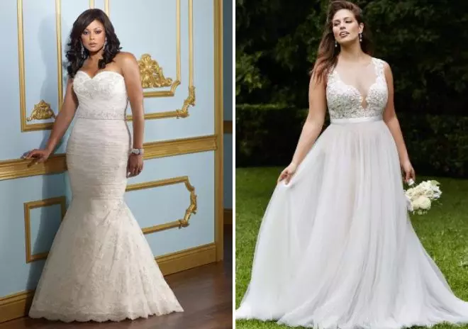 The most beautiful wedding dresses 2018 - fashion trends for winter and summer, lush, short, colored, for complete 3588_17