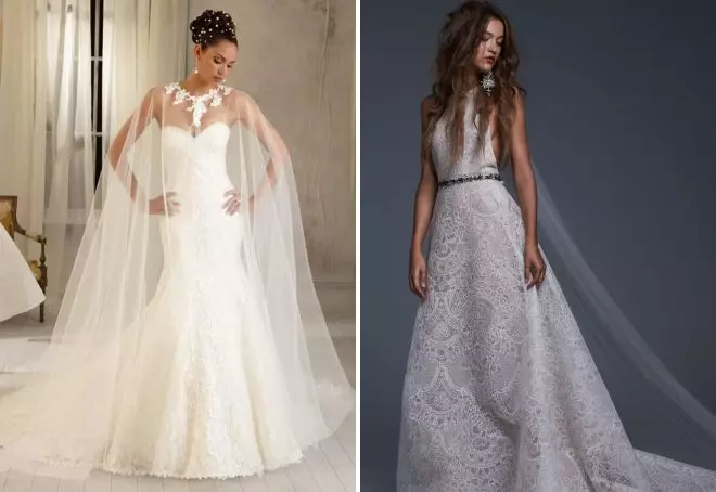 The most beautiful wedding dresses 2018 - fashion trends for winter and summer, lush, short, colored, for complete 3588_3