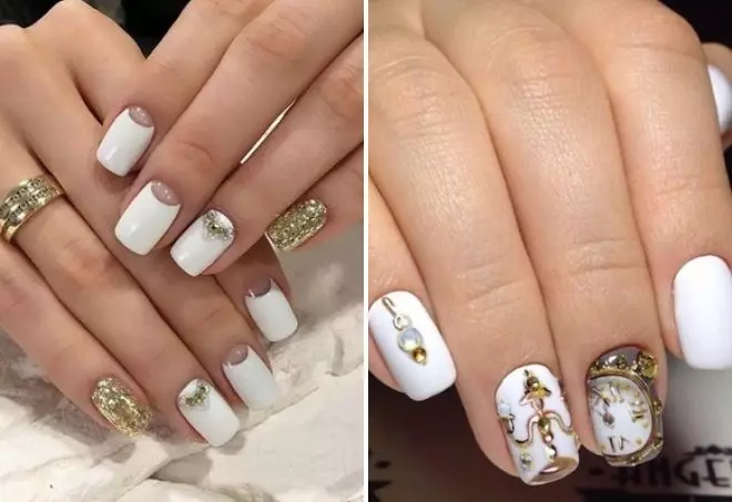 Wat te dwaan fan 'e manicure 2018 - Modieuze kleuren, ljochte ideeën, prachtige nagel-keunst foar lange en koarte nagels 3591_9