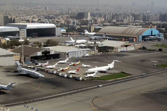 View ng Mehrabad Airport.