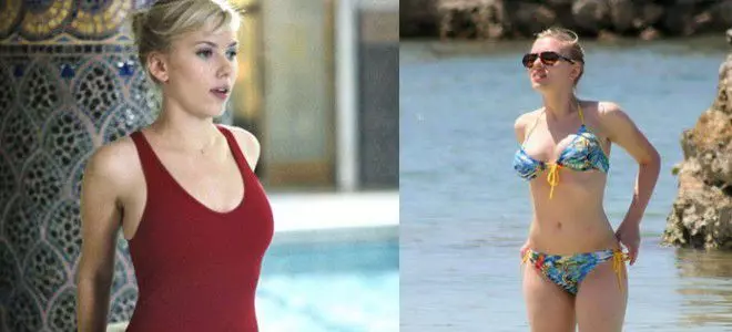 አንድ swimsuit ውስጥ Scarlett Johansson