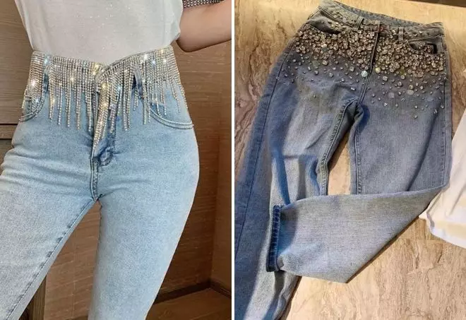 Moderigtige slam jeans, rør, revet og med nedskæringer, for fulde og gravide kvinder 3770_17