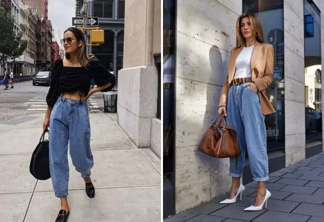 Jeans di fanghi alla moda, tubi, strappati e con tagli, per donne piene e incinte 3770_21