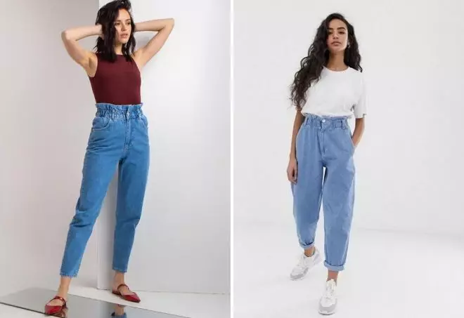 Jeans di fanghi alla moda, tubi, strappati e con tagli, per donne piene e incinte 3770_31