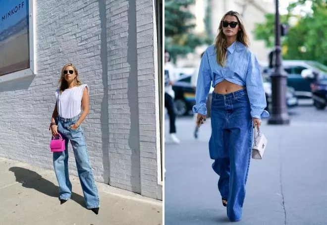 Jeans di fanghi alla moda, tubi, strappati e con tagli, per donne piene e incinte 3770_32