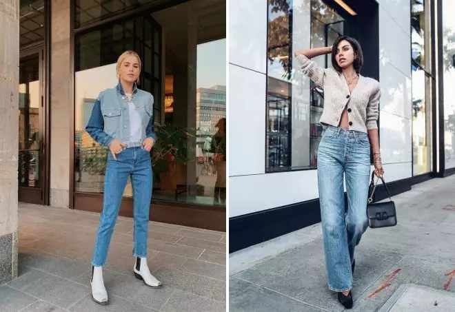 Jeans di fanghi alla moda, tubi, strappati e con tagli, per donne piene e incinte 3770_36