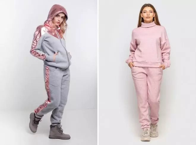 Tracksuit das mulheres para uma caminhada e fitness, para grávida e completa, lã, cashmere e strass 3773_6