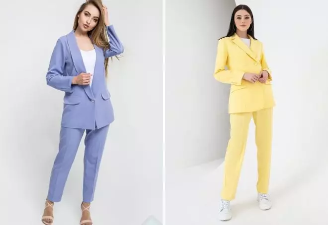 Traje das mulheres - com calças ou saia, casamento e noite, denim e malha 3774_2