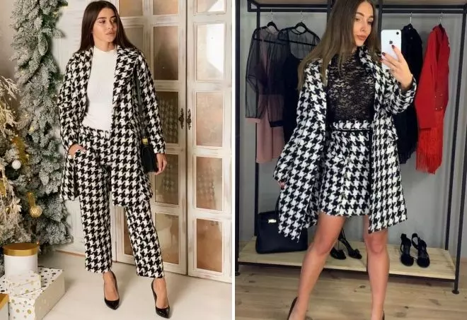 Traje das mulheres - com calças ou saia, casamento e noite, denim e malha 3774_32