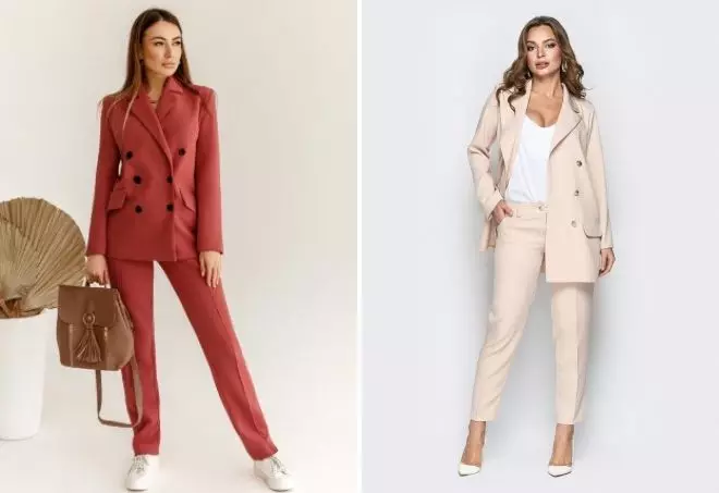 Traje das mulheres - com calças ou saia, casamento e noite, denim e malha 3774_37