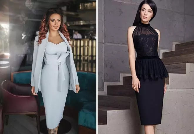 Traje das mulheres - com calças ou saia, casamento e noite, denim e malha 3774_44