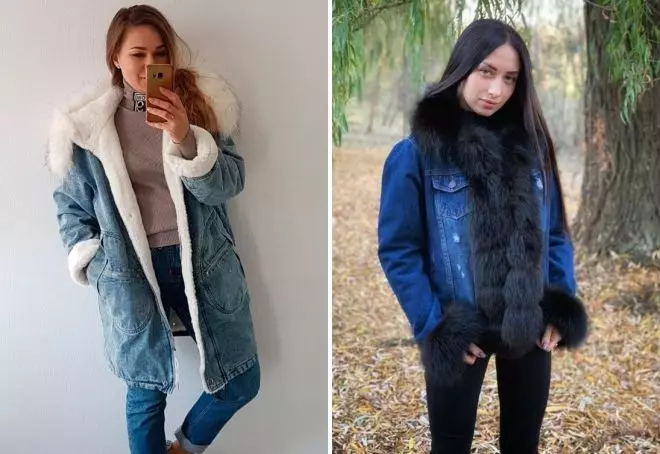 Dámské zimní parky s kožešinou - dlouhý, krátký, denim a kůže 3787_18