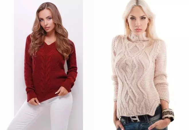 Pletený jumper - rozšírené, skrátené, openwork, oarsez, šaty, štýl Boho, krátky rukáv, kapucňa, flitre 3795_11