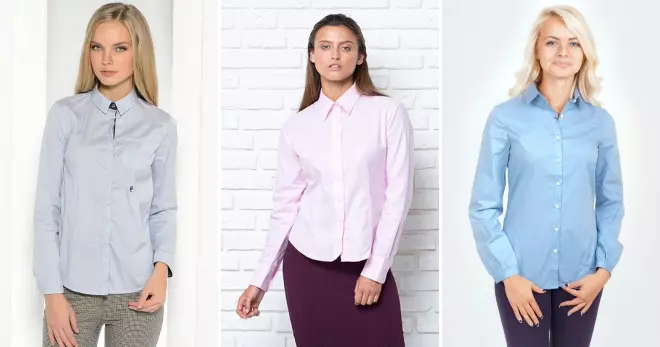 Áo sơ mi được trang bị - với tay áo dài, ngắn, denim, váy, in, trong một cái lồng, với quần jean, váy