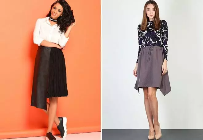 Rok modern - Trapezium - sing cocog, dawa, cekak, midi, kanthi lipatan, sabuk, kanthong, saka knitwear, kanthi cara? 3831_6