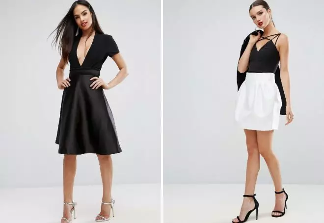 Jupe en satin à la mode: crayon, année, avec des plis, boucle, odeur, dentelle - que porter avec? 3834_5