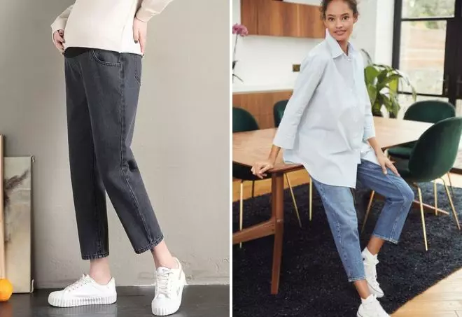 Tubi dei jeans da donna - Cosa indossare con quali scarpe con pantaloni da mosca blu, bianco, nero e grigio 3838_11