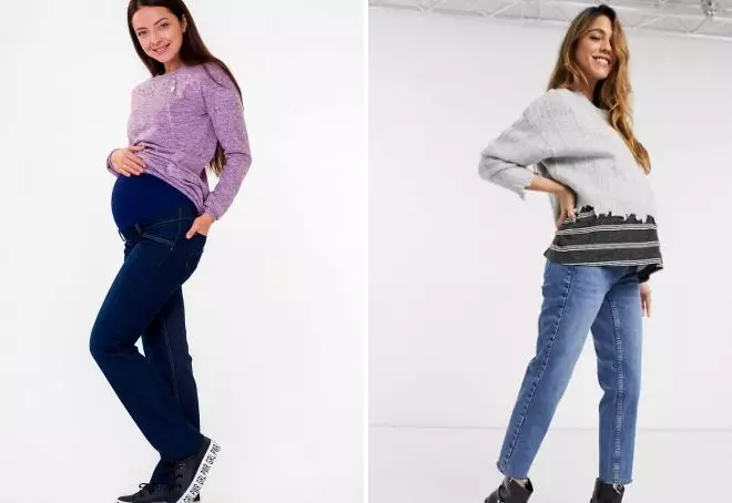 Tubi dei jeans da donna - Cosa indossare con quali scarpe con pantaloni da mosca blu, bianco, nero e grigio 3838_12