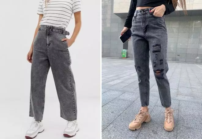 Emakumeen Jeans Hodiak - Zer jantzi zer oinetako urdin urdin, zuria, beltza eta grisa 3838_39