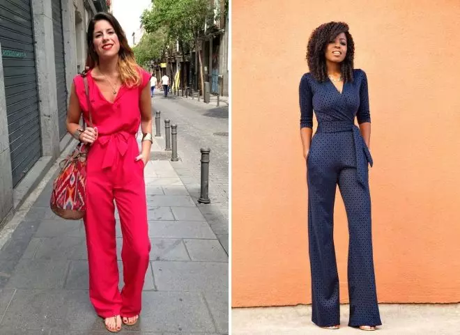 Jumpsuit veror - me pantallona, ​​pantallona të shkurtra, pantallona të gjera, xhins, liri, pambuk, nga lënda kryesore 3844_2