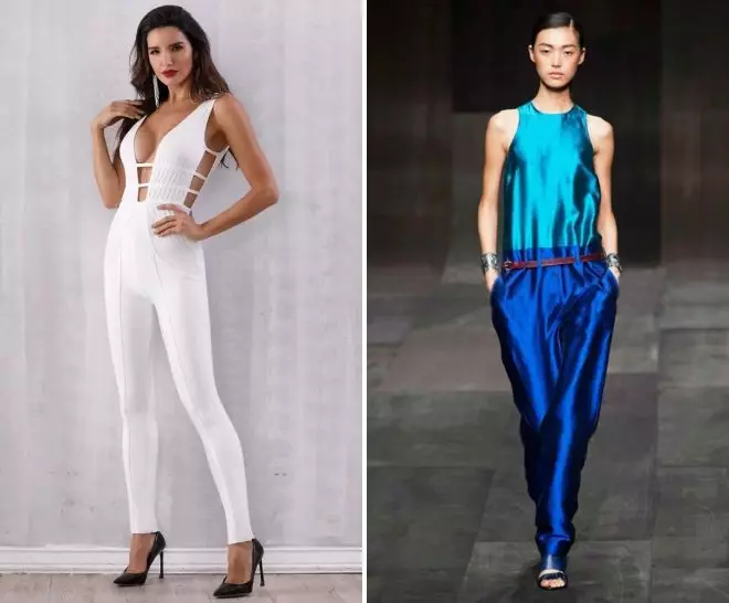 Jumpsuit veror - me pantallona, ​​pantallona të shkurtra, pantallona të gjera, xhins, liri, pambuk, nga lënda kryesore 3844_26