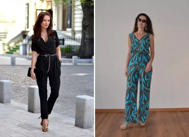 Jumpsuit veror - me pantallona, ​​pantallona të shkurtra, pantallona të gjera, xhins, liri, pambuk, nga lënda kryesore 3844_34