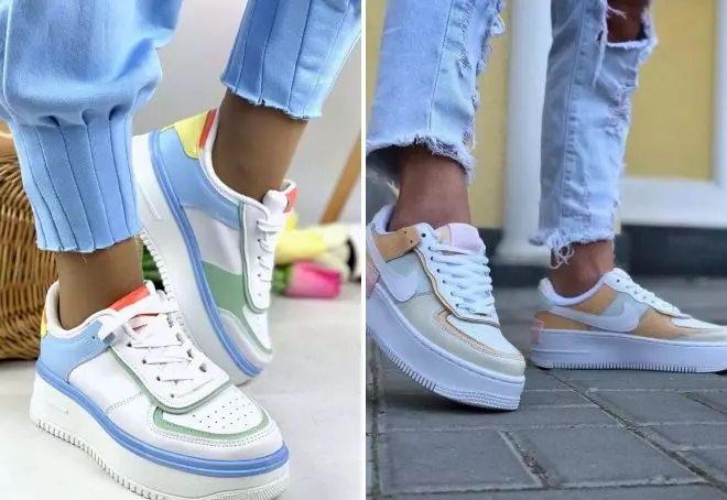 What are fashionable sneakers now - on the platform, high soles, glowing and without shoelaces 3854_11