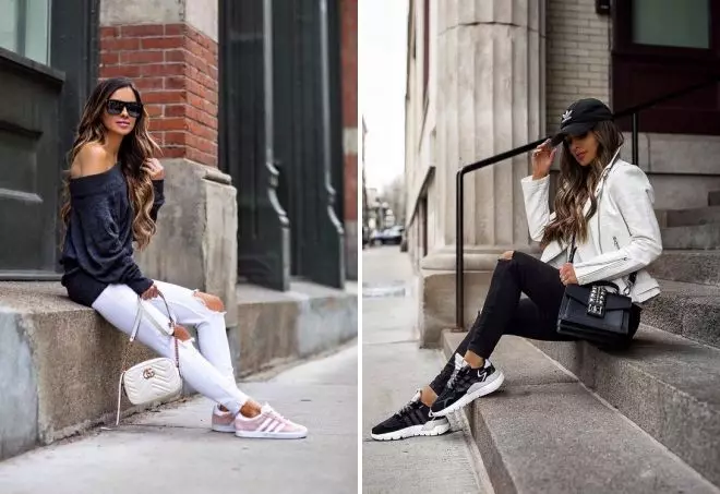 What are fashionable sneakers now - on the platform, high soles, glowing and without shoelaces 3854_17