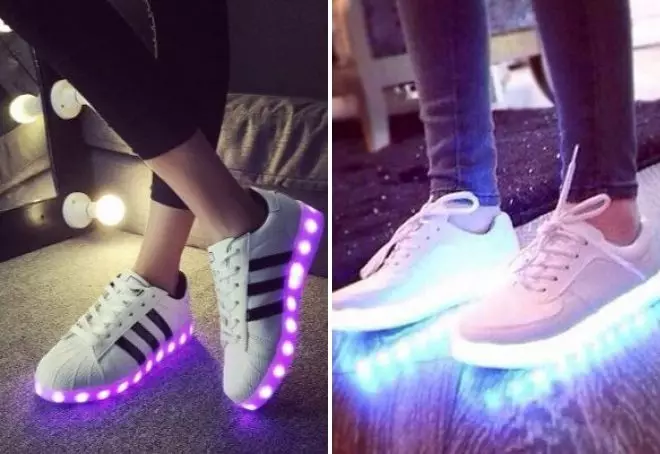 Apa sneaker modern saiki - ing platform, tlapak sikil dhuwur, glowing lan tanpa shoelaces 3854_18