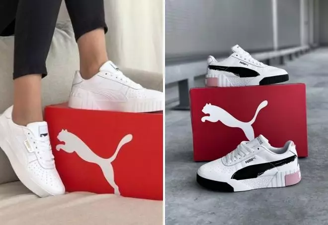 Je, ni sneakers ya mtindo sasa - kwenye jukwaa, mizizi ya juu, inang'aa na bila shoelaces 3854_47