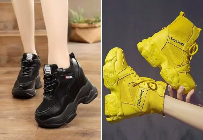 Ang mga fashionable nga sapatos, tingpamulak 2021 - Giunsa pagpili ang mga botas, sapatos, sneaker ug sapatos 3861_28