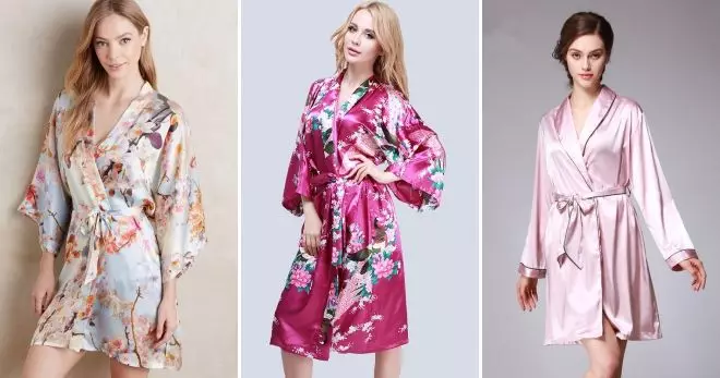 Home bathrobes - Terry, hariri, knitted, velor, knitted, Lace, umeme kwa muda mrefu, mfupi, kimono 3867_34