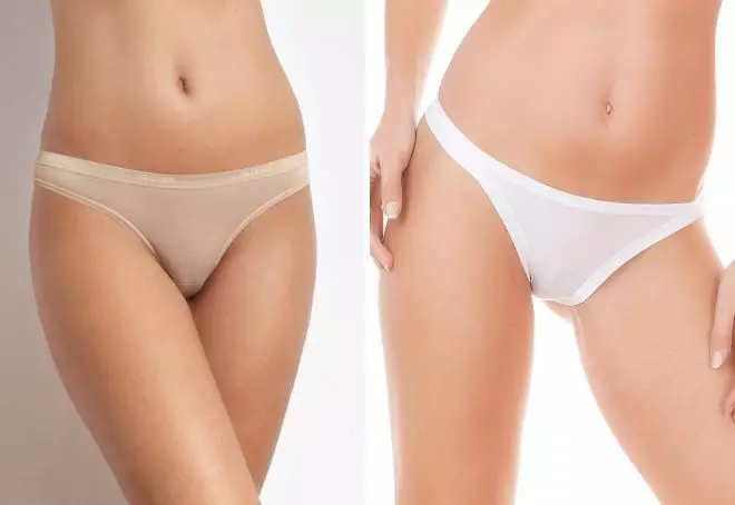 Tanga panties tan-nisa - dak li look like, dak li huma differenti mill-Riżultat pożittiv, bizzilla, b'inżul għoli, openwork, qoton, ġbid, għall komplut 3892_8