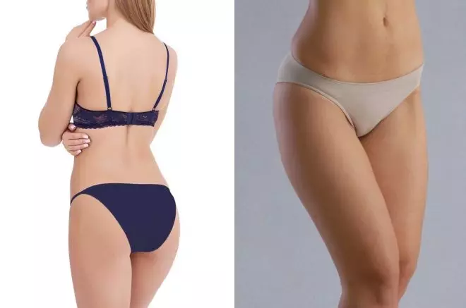 Awọn panti awọn obinrin - eya, awọn afẹsẹsẹ, awọn iṣọn, Tango, Hips, Gidi, Bikini, Brazihio, sipa 3895_11