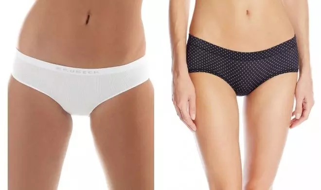 Awọn panti awọn obinrin - eya, awọn afẹsẹsẹ, awọn iṣọn, Tango, Hips, Gidi, Bikini, Brazihio, sipa 3895_13